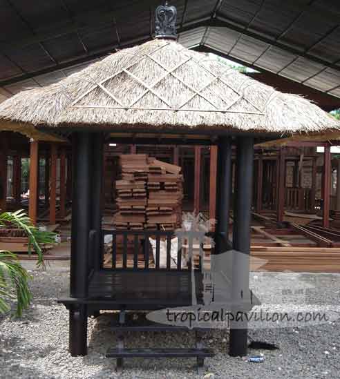 New Bali prefabricated wood house and gazebo models